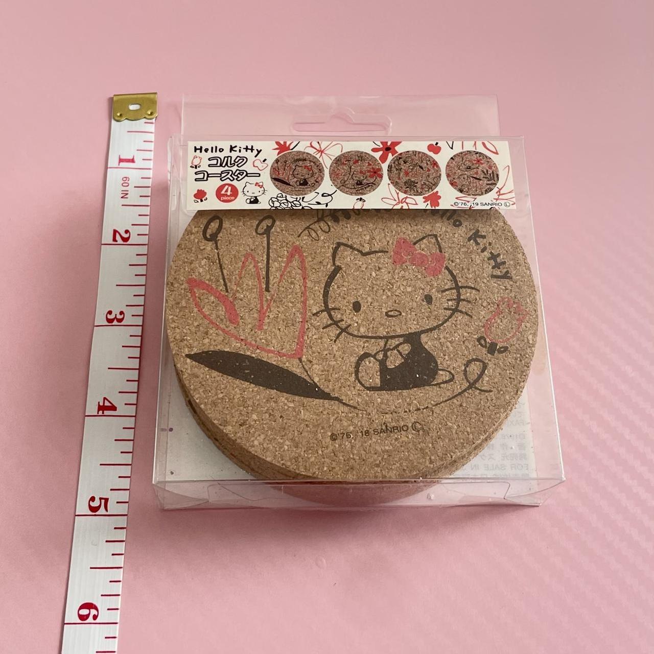 Hello Kitty Cork Coaster Set of... - Depop