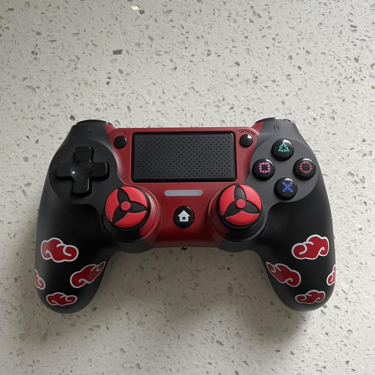 Red and black Naruto PS4 controller #Naruto #Gaming | Depop