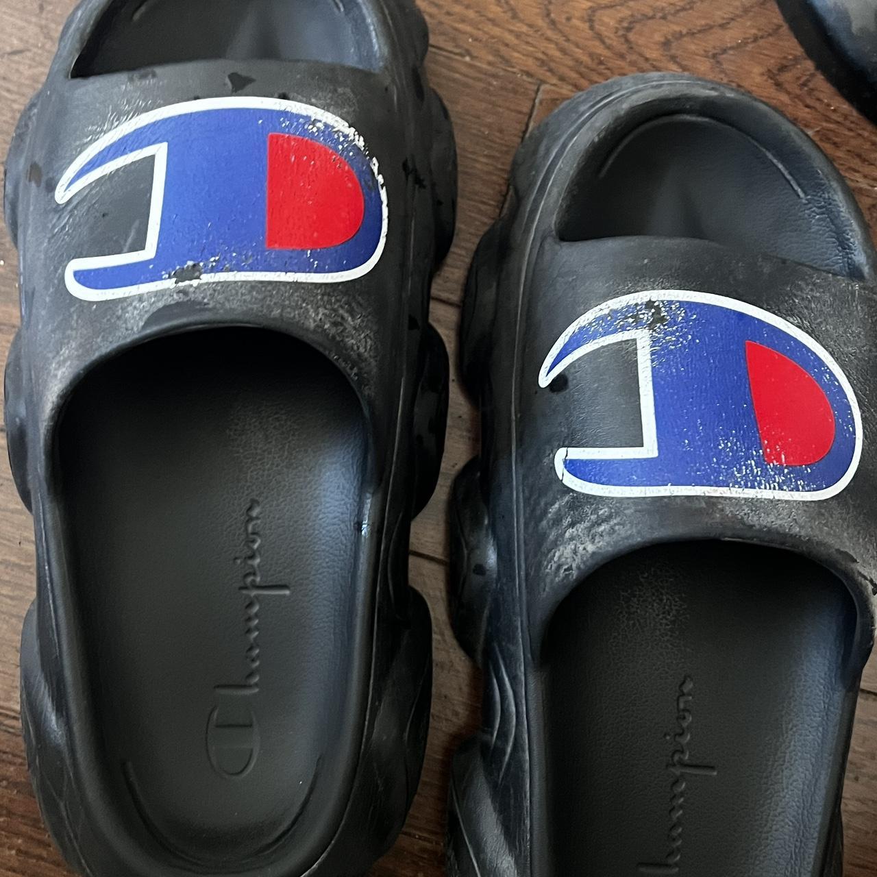 Champion super chunky slides. Women 11/ Men 9 - Depop