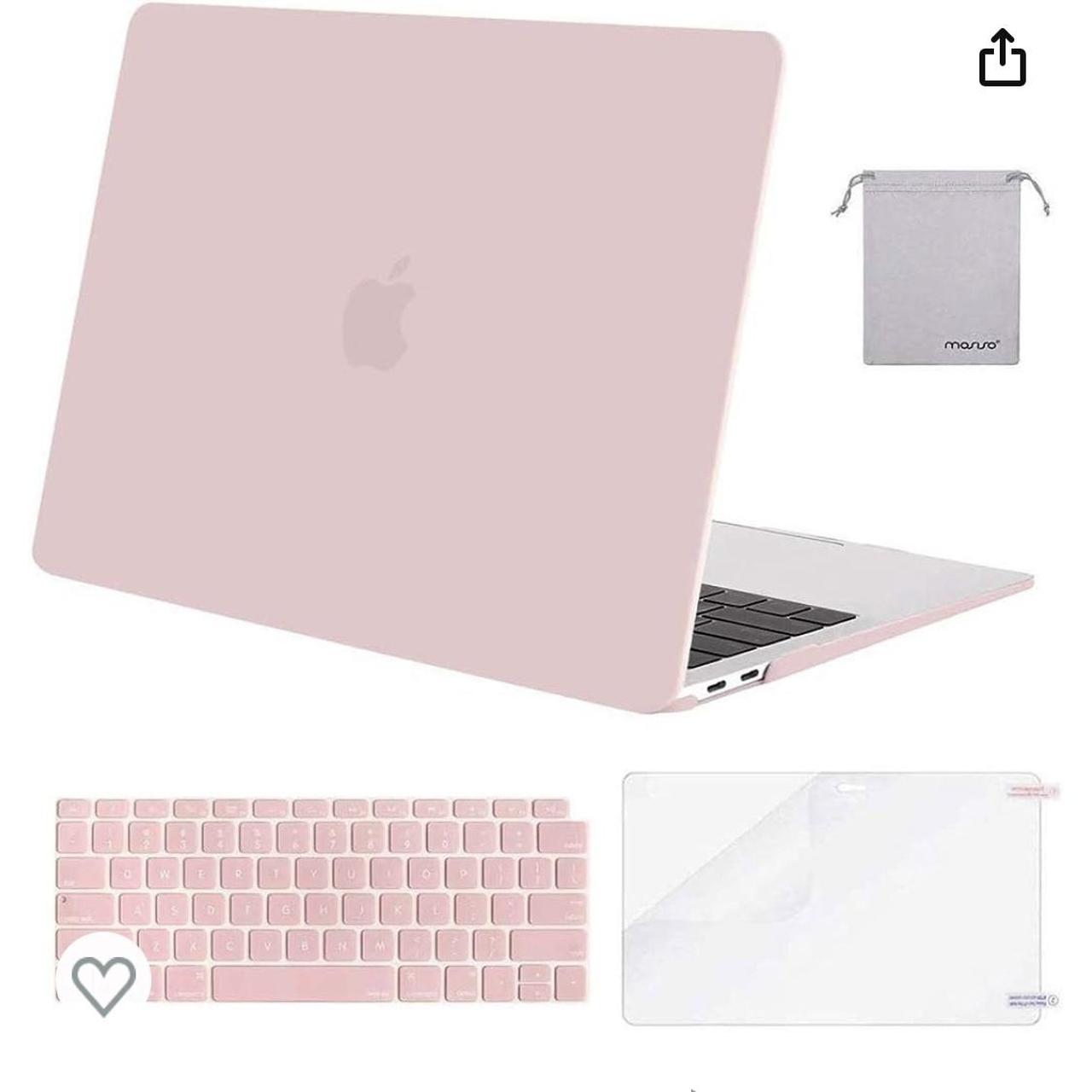 Light pink laptop case for MacBook Air 13 inch... - Depop