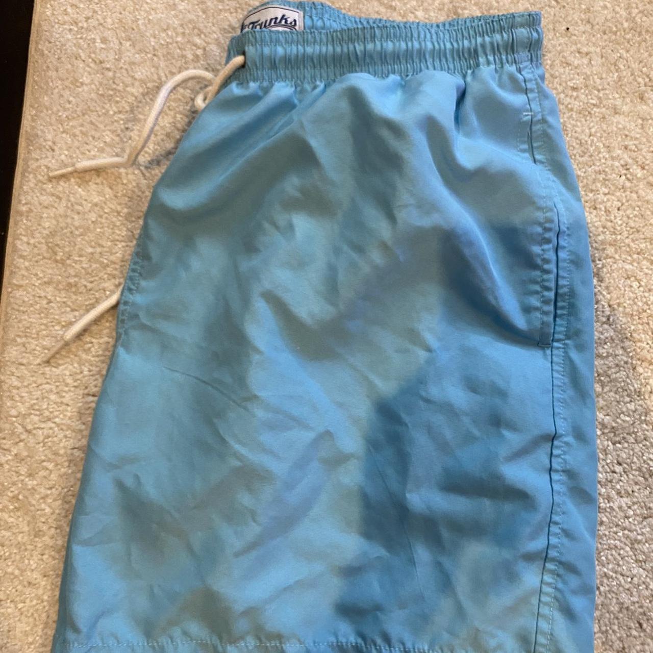 Light blue swimming trunks size L - Depop