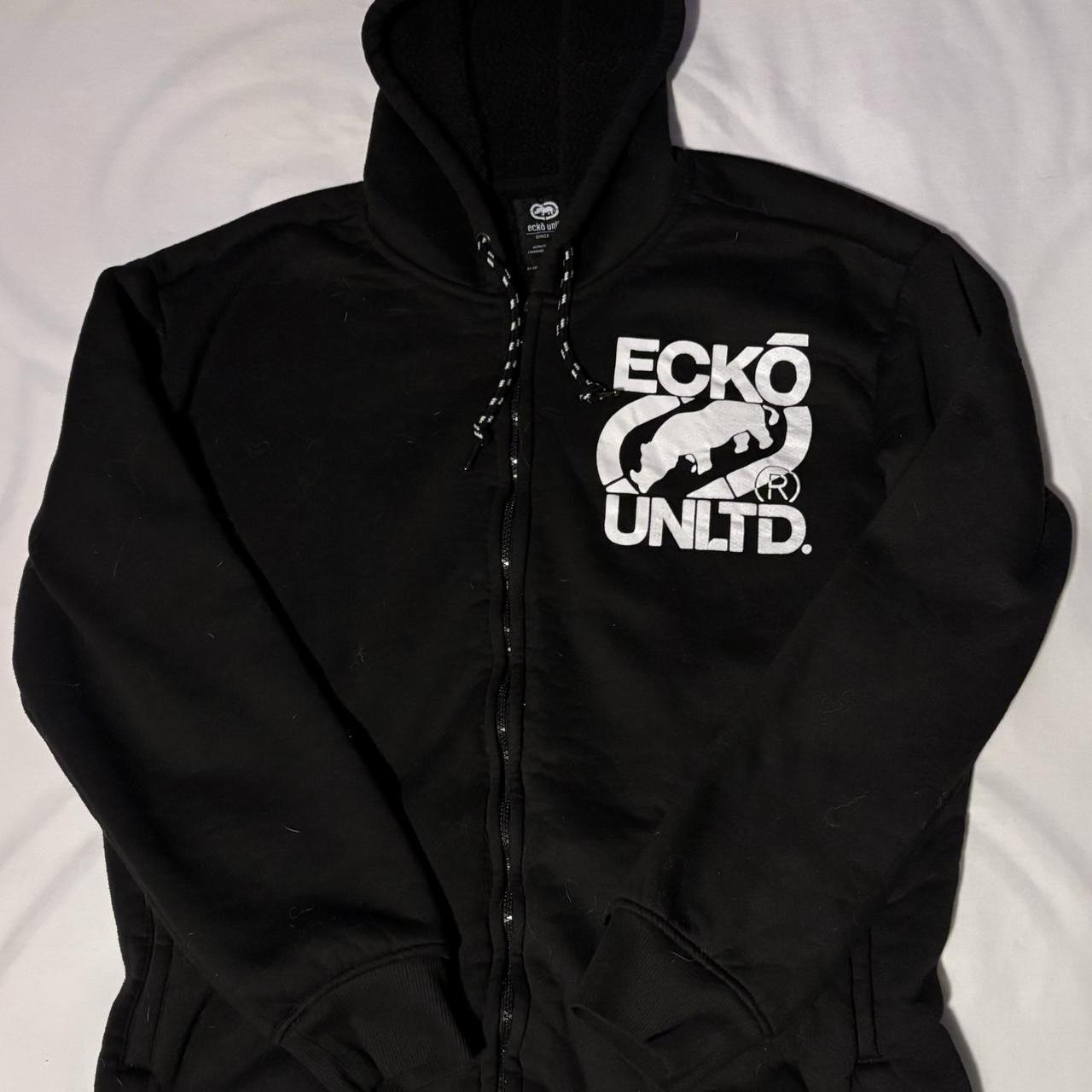 2xl Eckó UnItd. zip up hoodie Fits baggy with a... - Depop