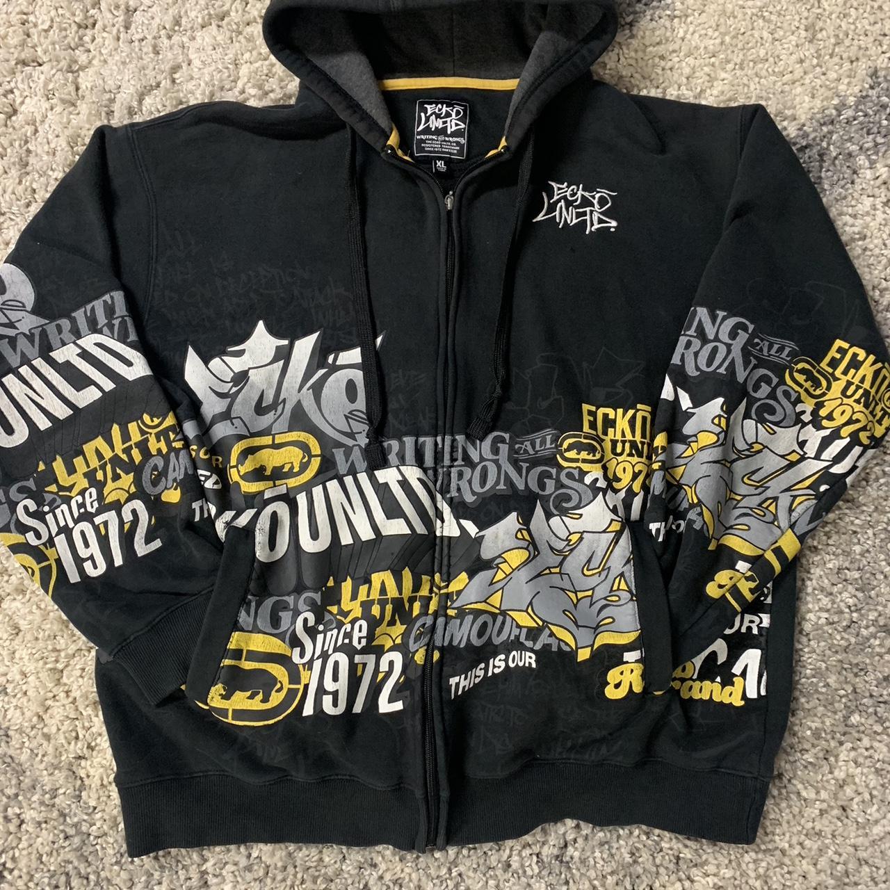 Ecko Unltd Vintage Zip Up Hoodie!! Amazing quality💯 - Depop