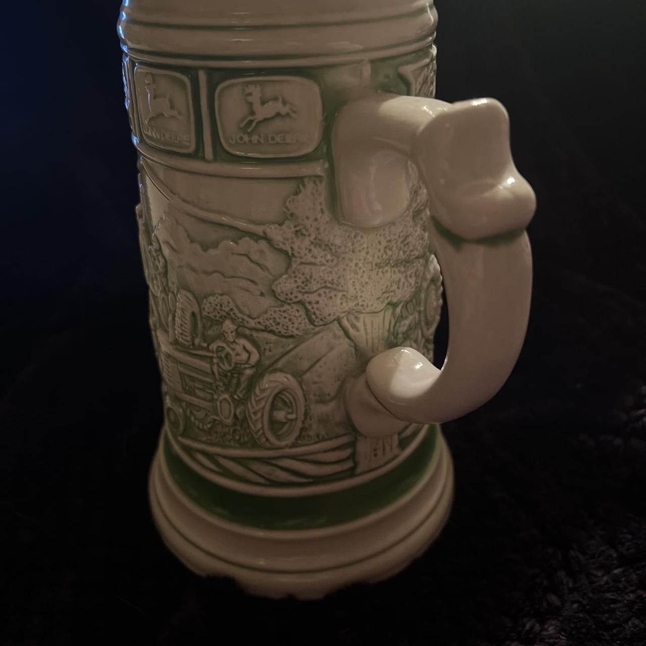 Vintage John Deere ceramic Beer Stein. Beige and... - Depop