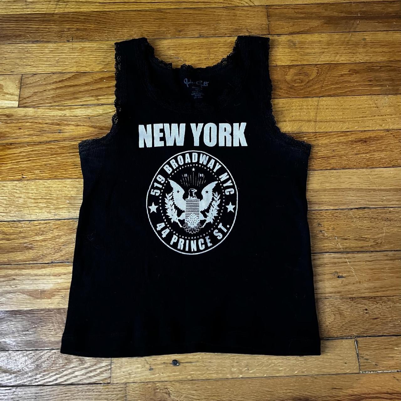 black New York brandy tank - Depop