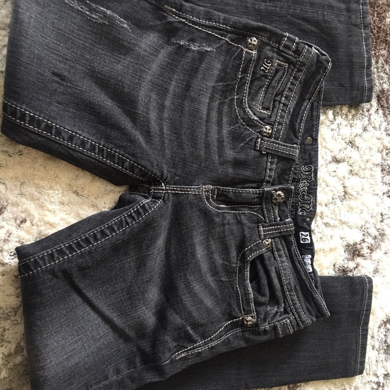 Like new light washed grey peace sign skinny jeans. ... - Depop