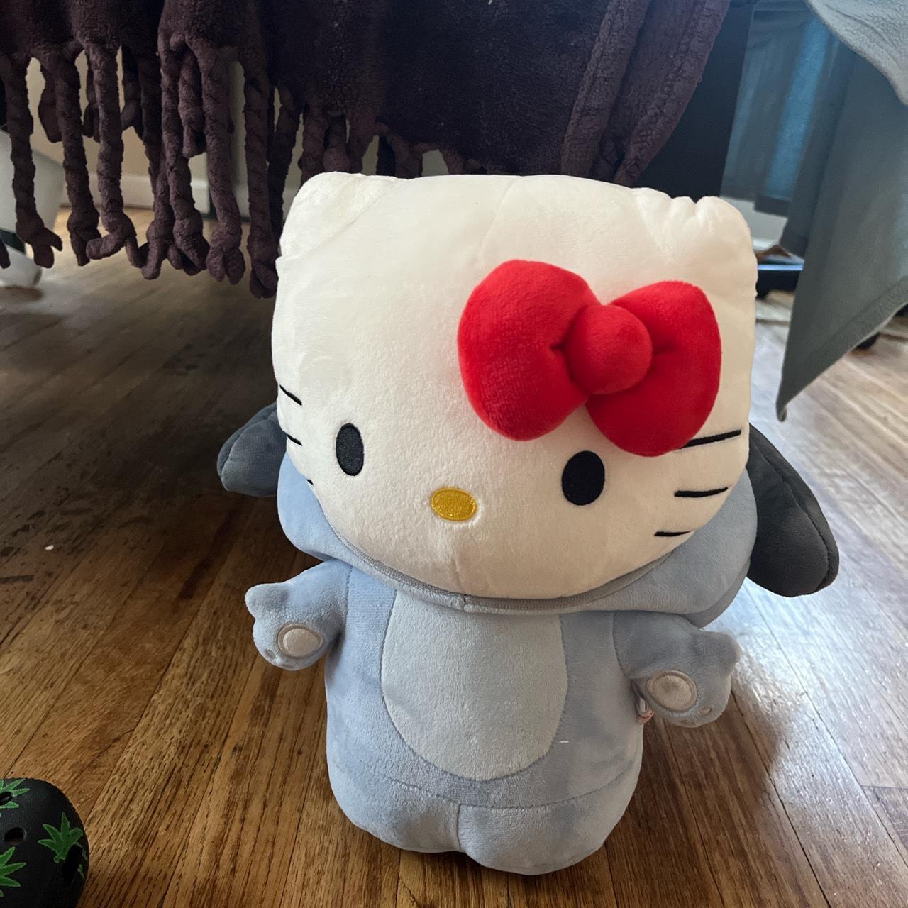 Hello kitty plushie with hood (year of the dog) - Depop