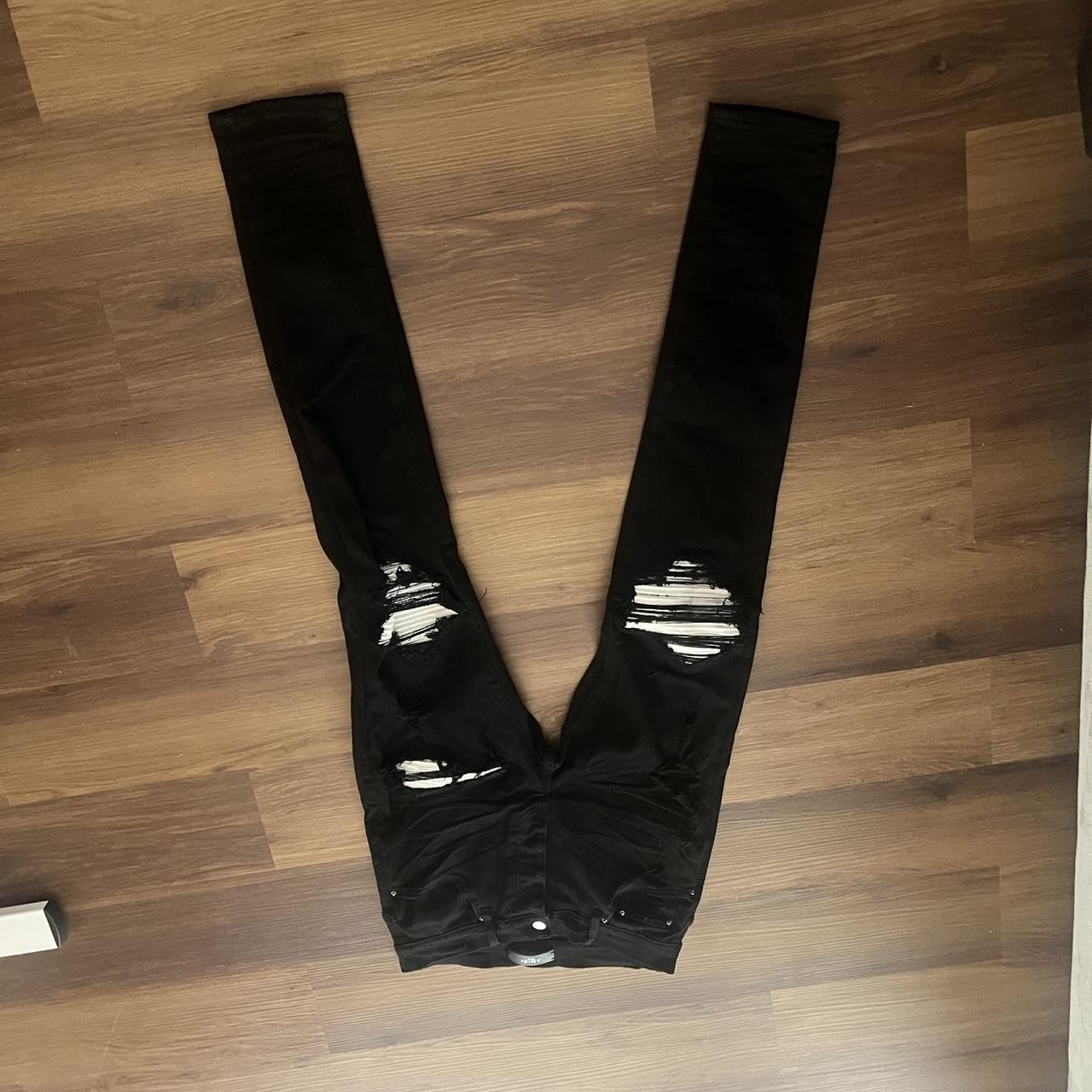 Black and white Amiri Jeans (Worn Once) | Depop
