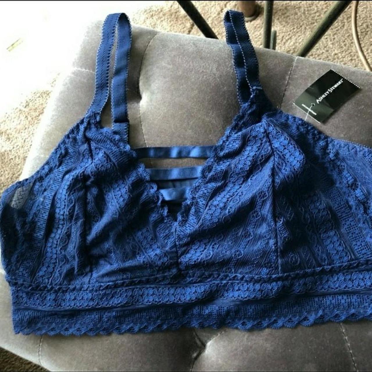 Brand new. Ashley stewart lace strappy bralette size... - Depop