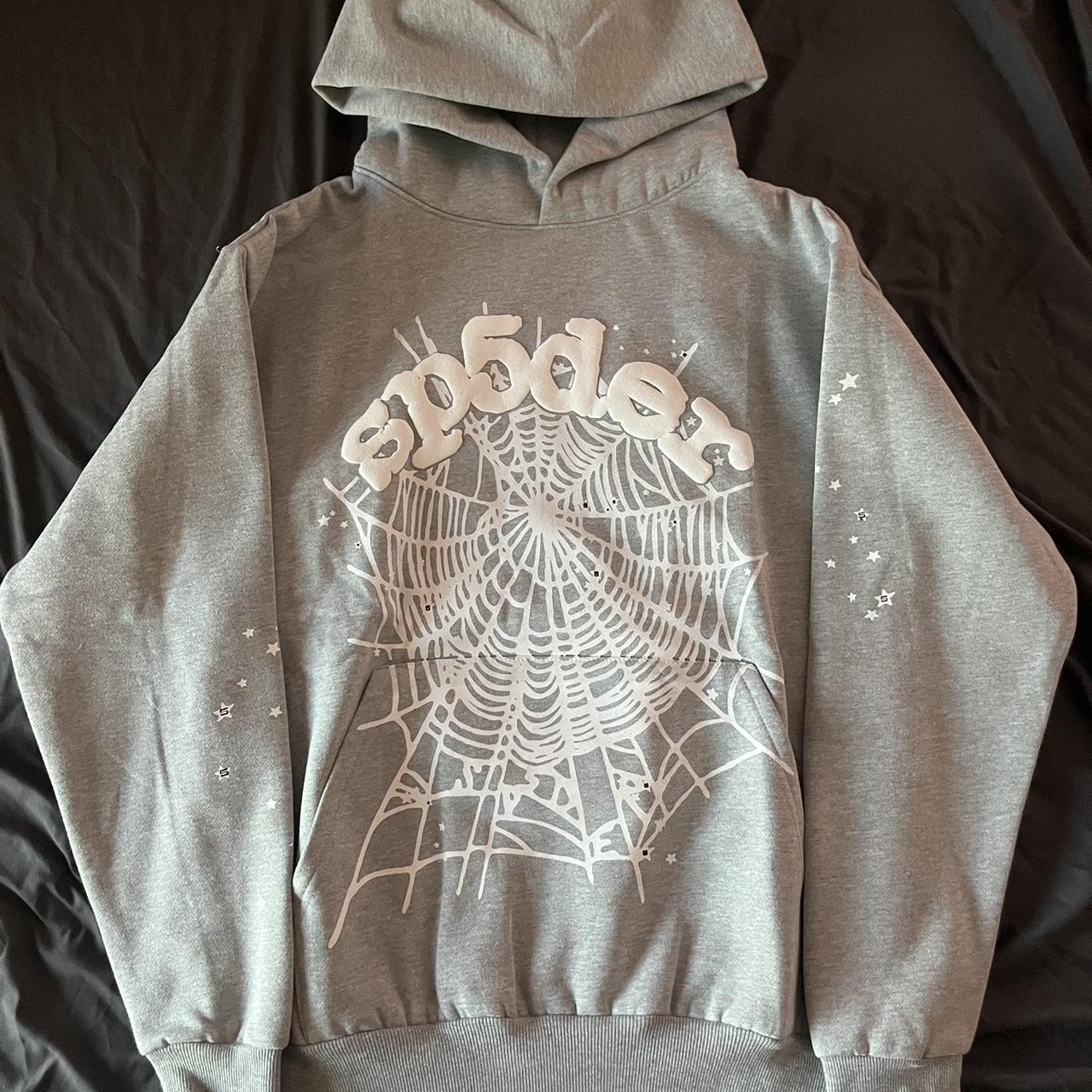 Sp5der Grey Og Web Size M brand new true to... - Depop