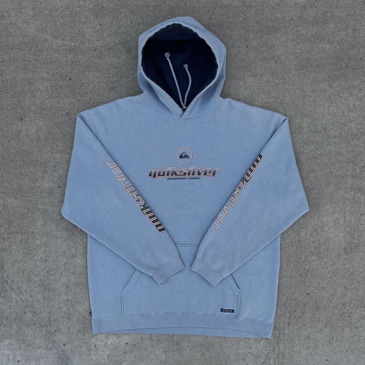 Super sick vintage quiksilver hoodie with cool... | Depop