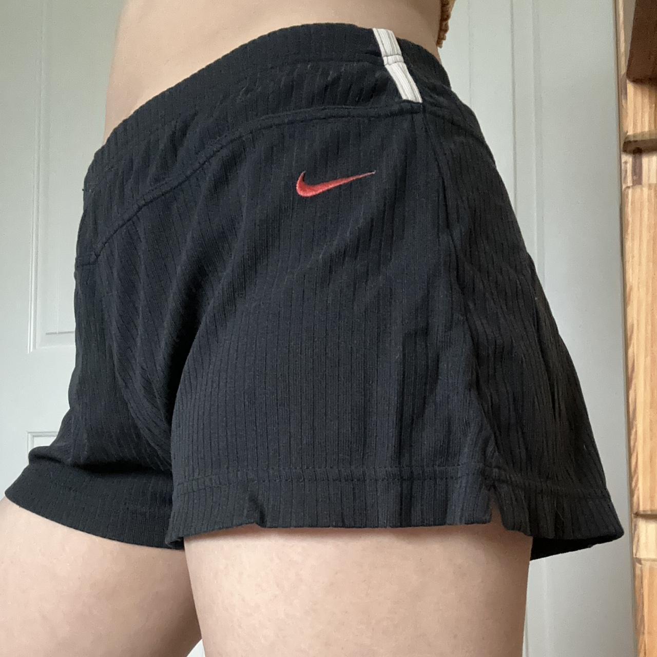 Vintage 90s Nike ribbed shorts. Tagged a size... - Depop