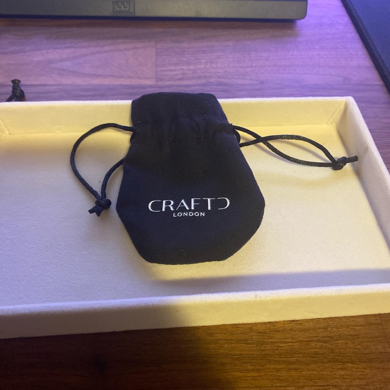 Craftd London silver Rope Ring size M 10US Used -... - Depop