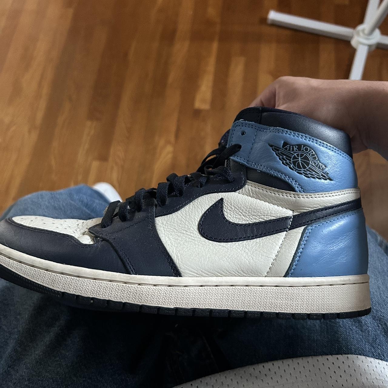 Jordan 1 obsidian. Condition overall 7/10 just heel... - Depop