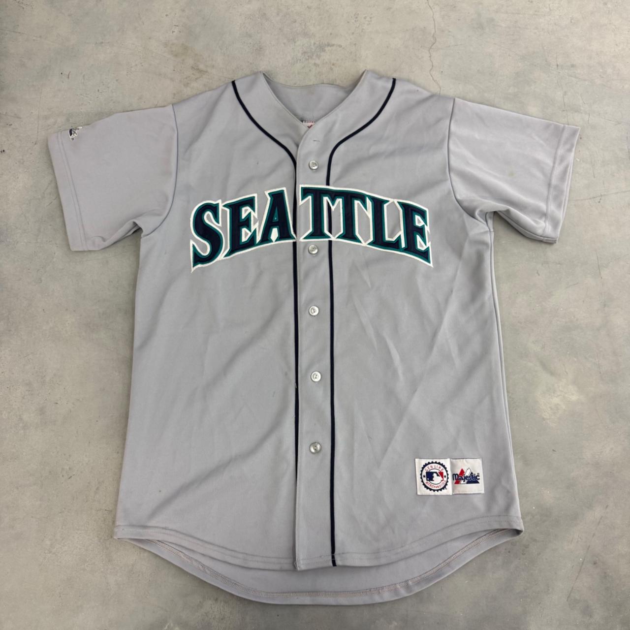 Vintage Seattle Mariners Classic Gray MLB Gray Home... | Depop