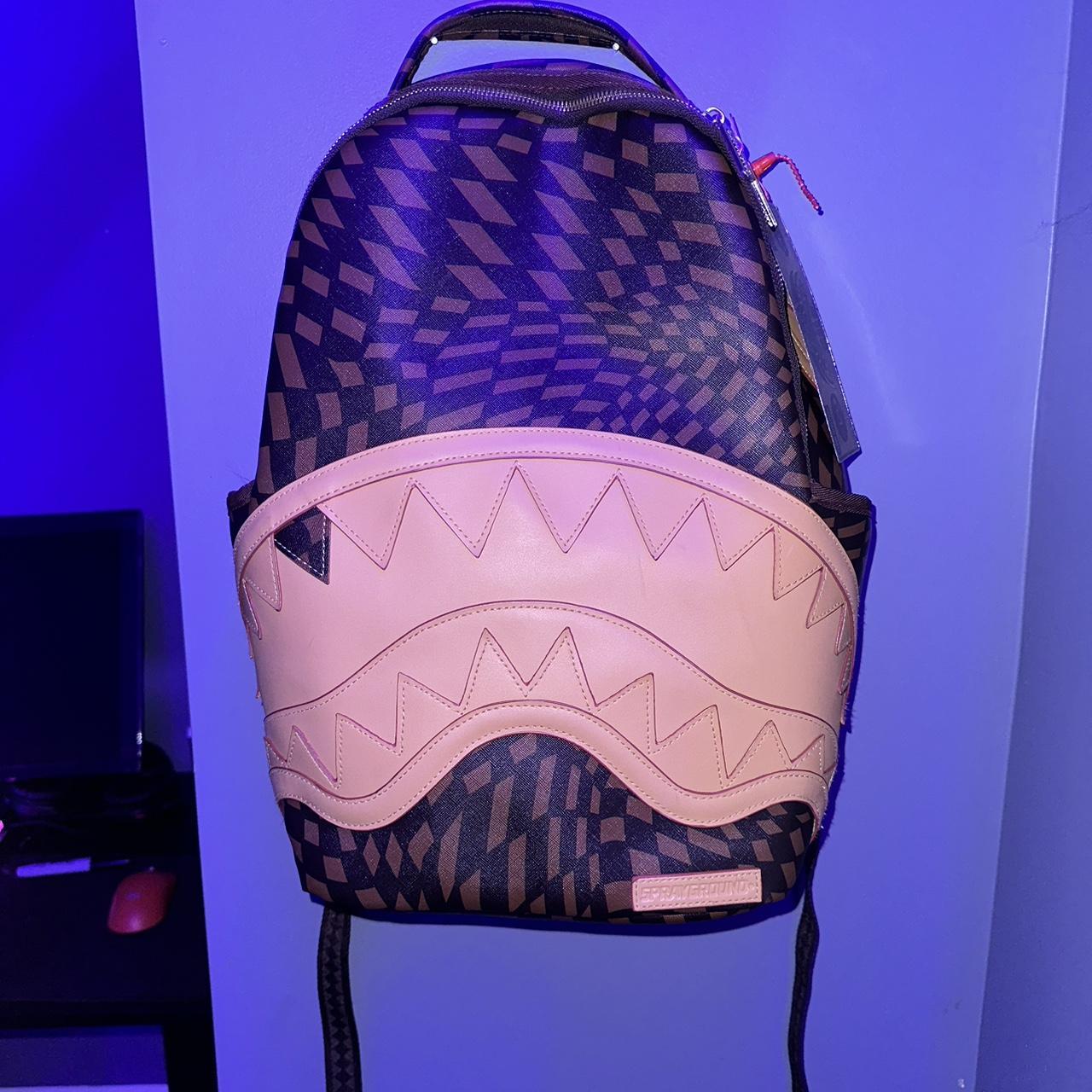 limited addition spray ground lv style back pack - Depop