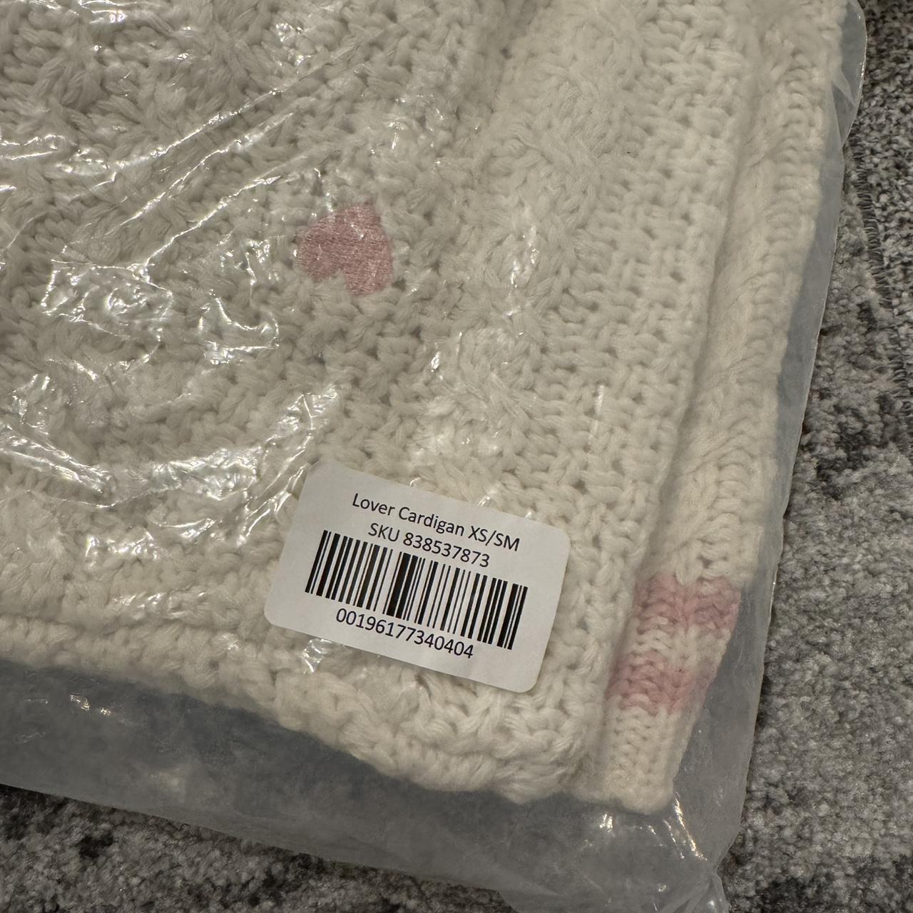 Taylor Swift Lover Album Cardigan XS/S New White... | Depop