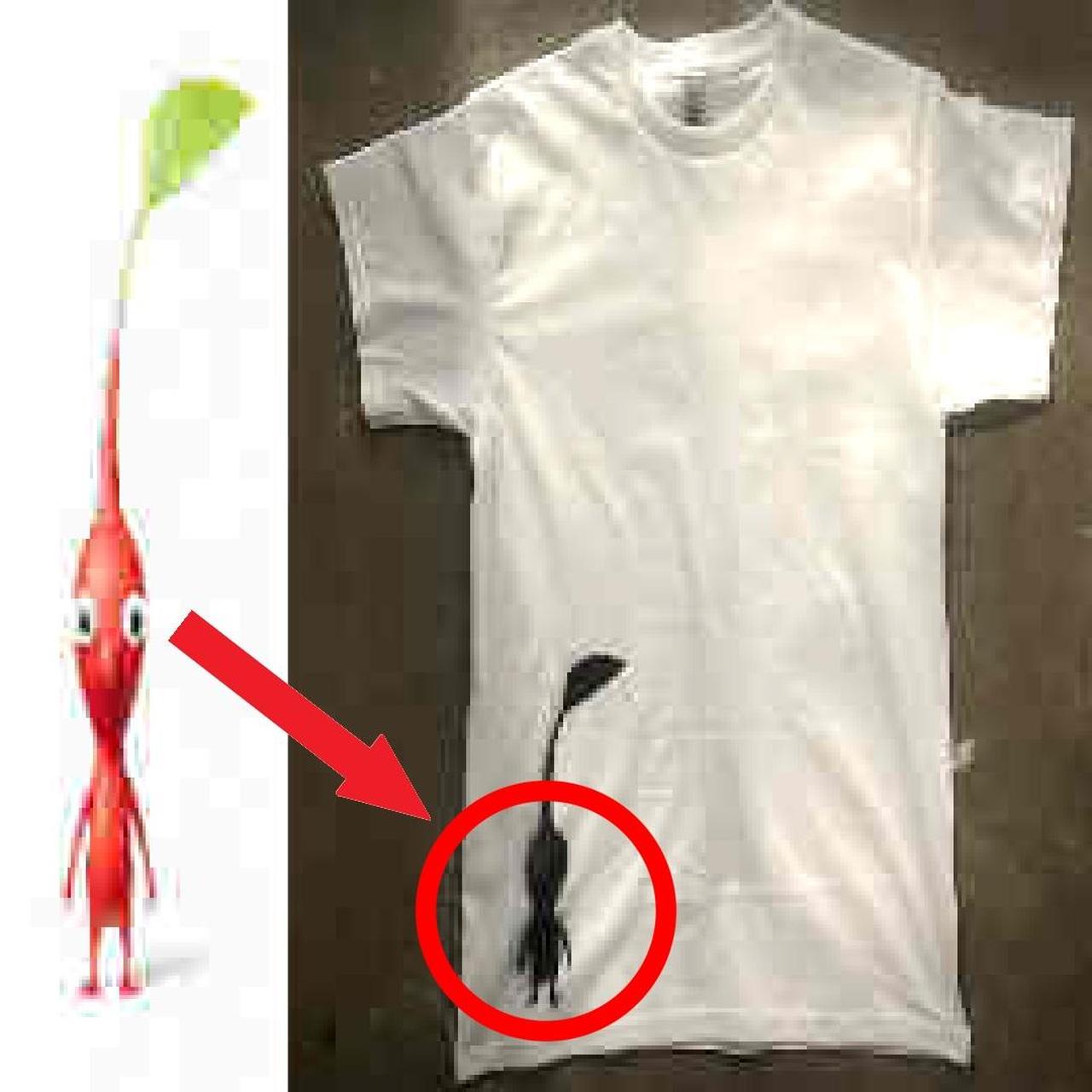 Custom pikmin shirt Made with fabric spray paint - Depop