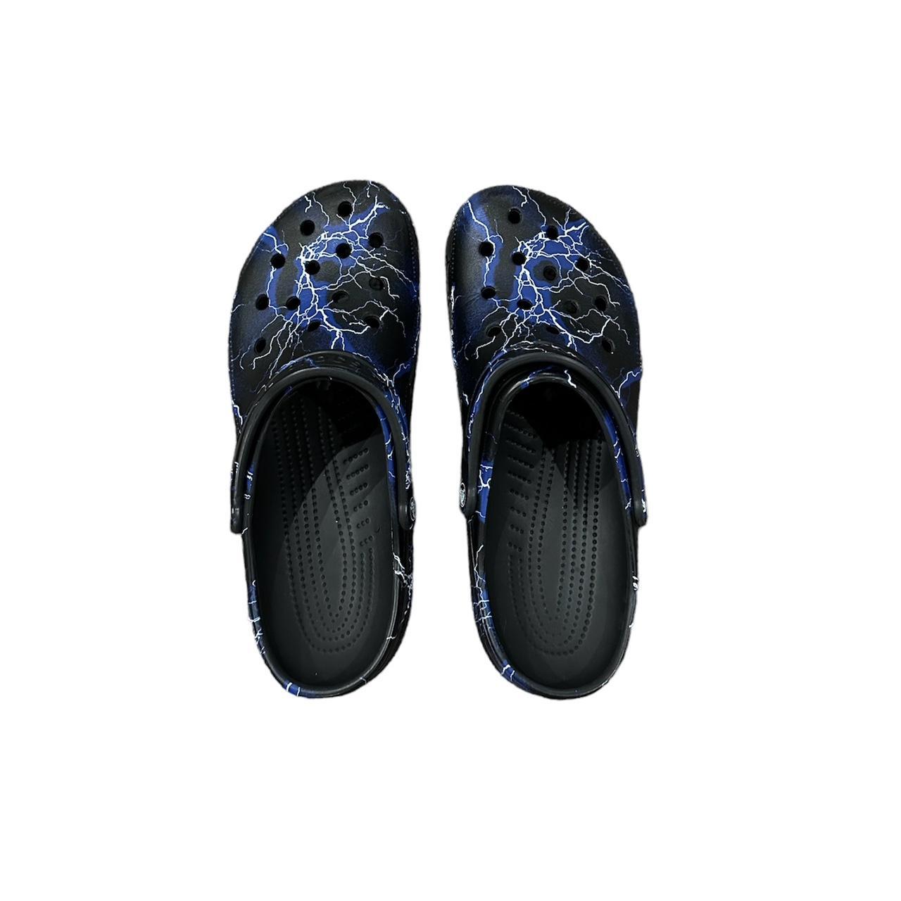 Lightning patterned Crocs fits men’s 11-14 - Depop