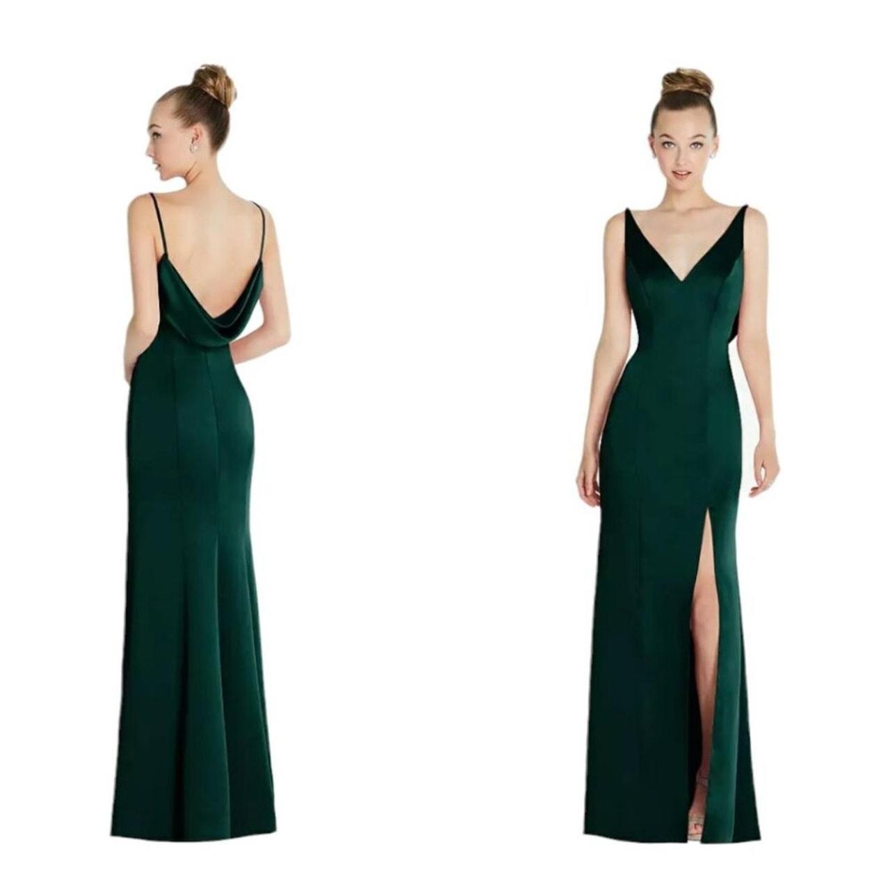 After Six Draped Cowl Back Princess Line Dress... | Depop