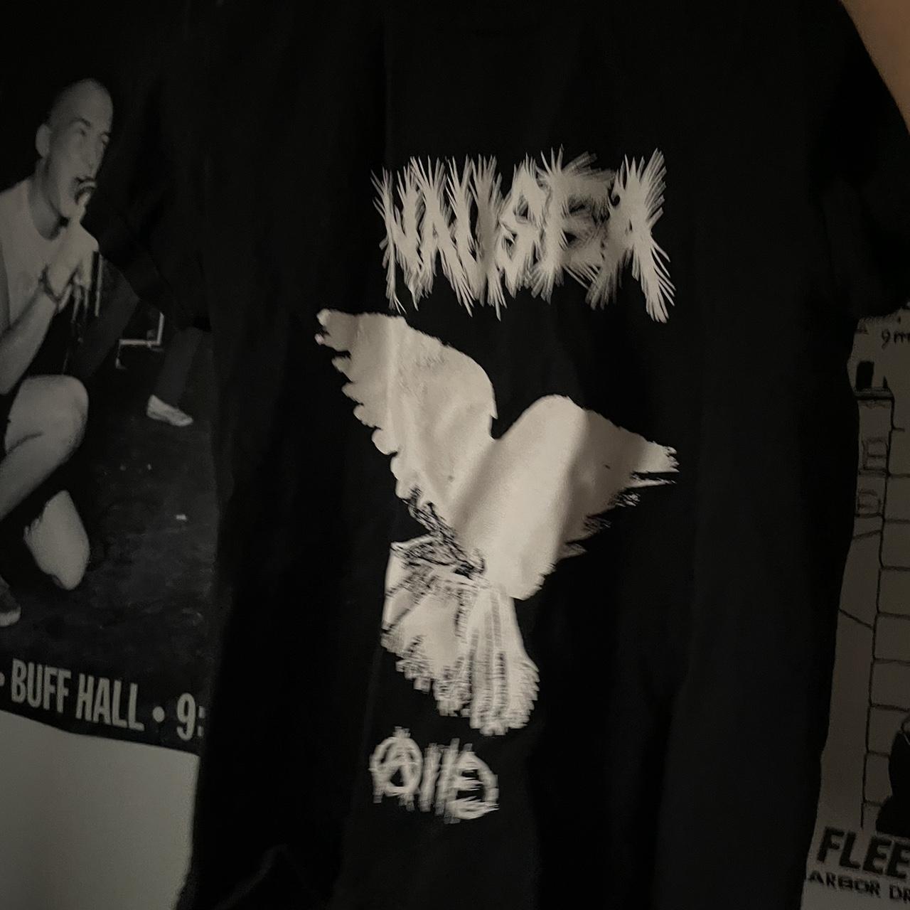 nausea t-shirt medium size kids #punk - Depop
