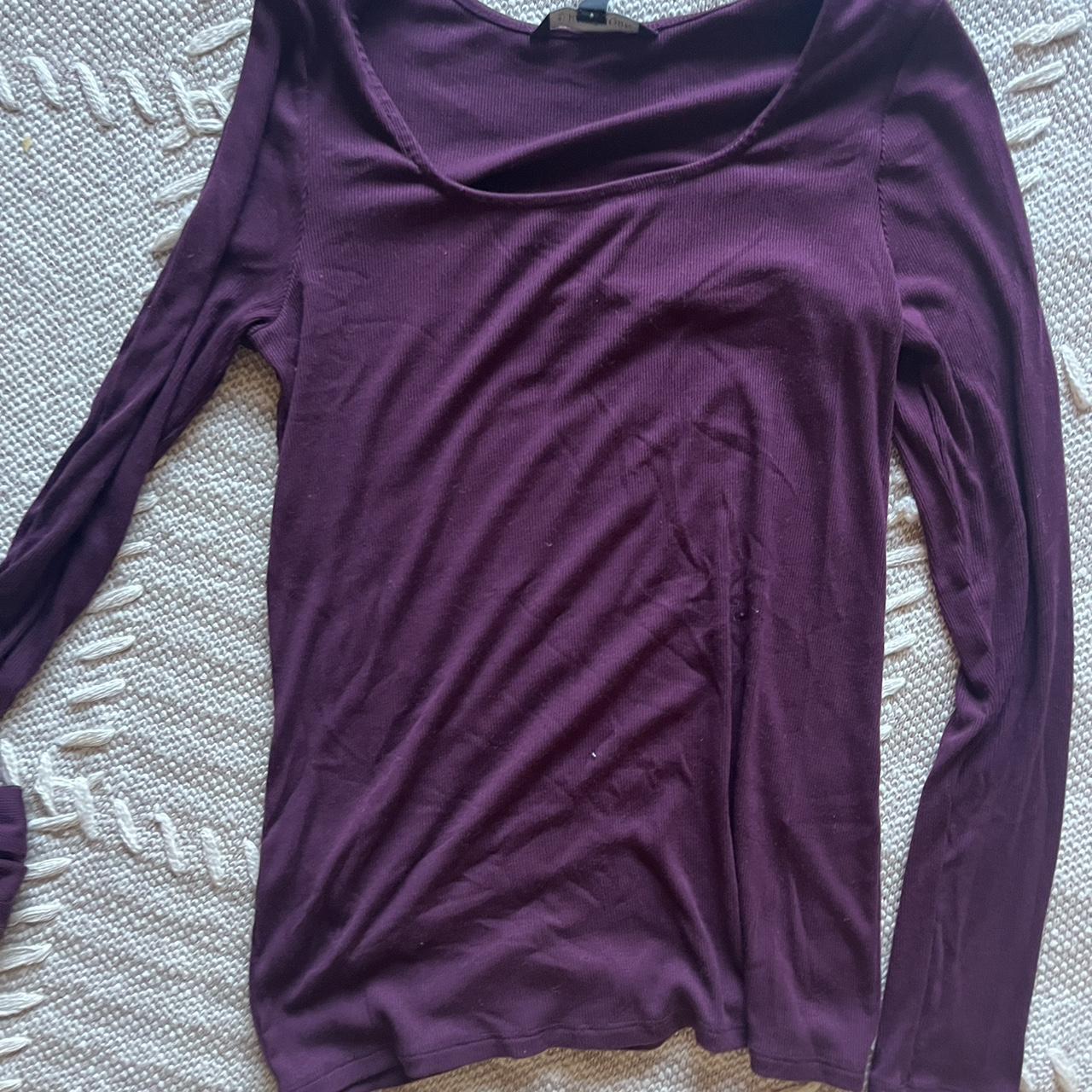Purple long sleeve top - Depop