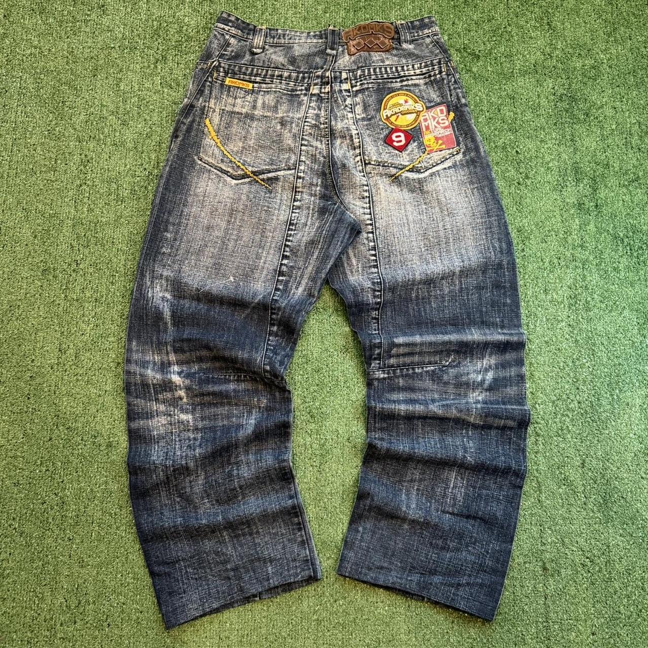 Y2K Akademiks patch embroidered jnco style... - Depop