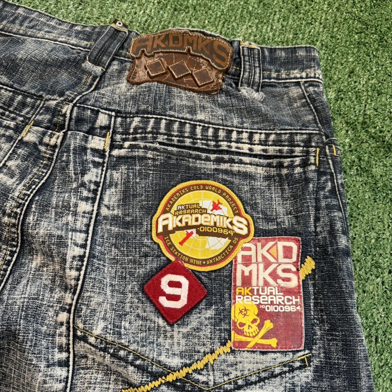 Y2K Akademiks patch embroidered jnco style... - Depop