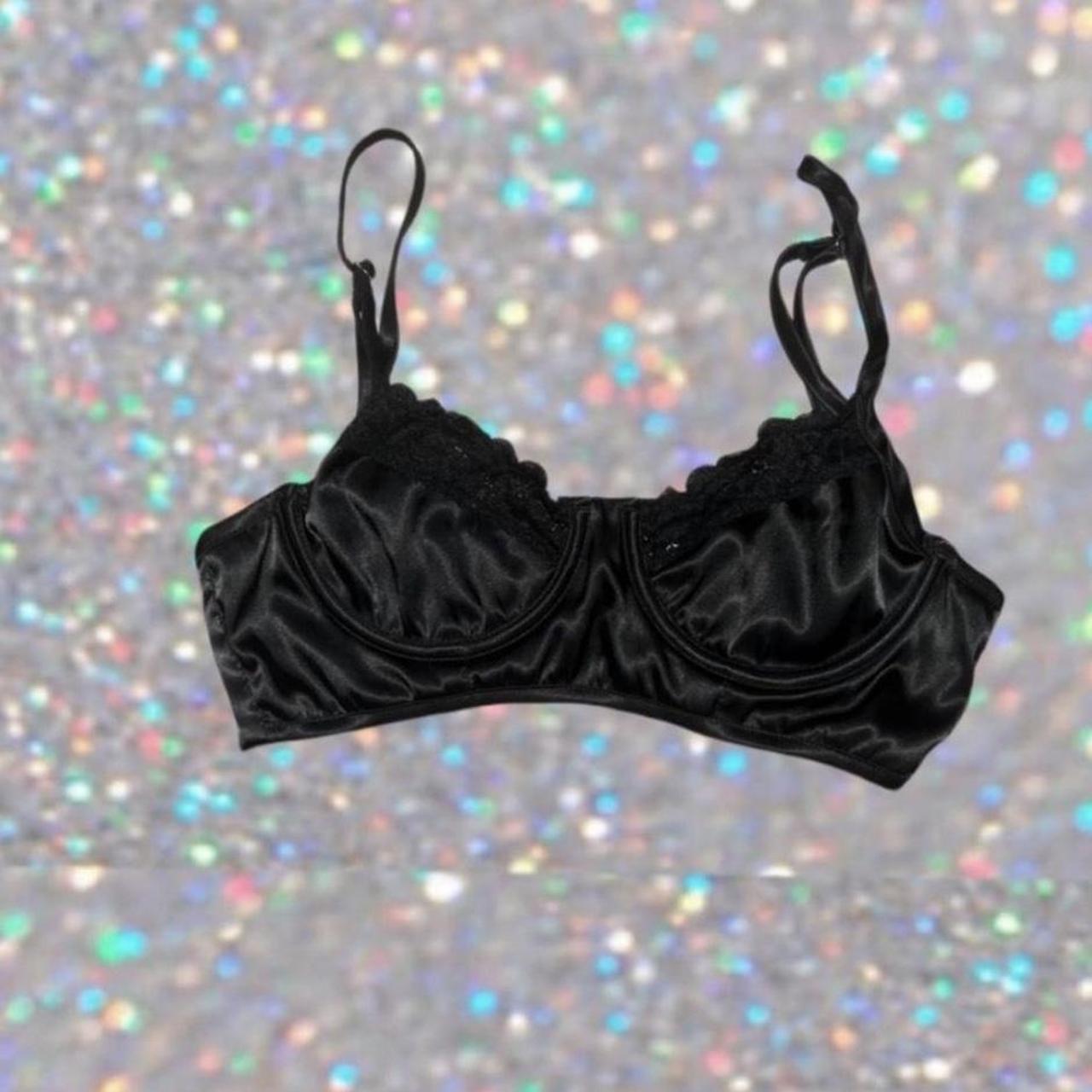 Dollskill current mood satin silk bra top adjustable... - Depop