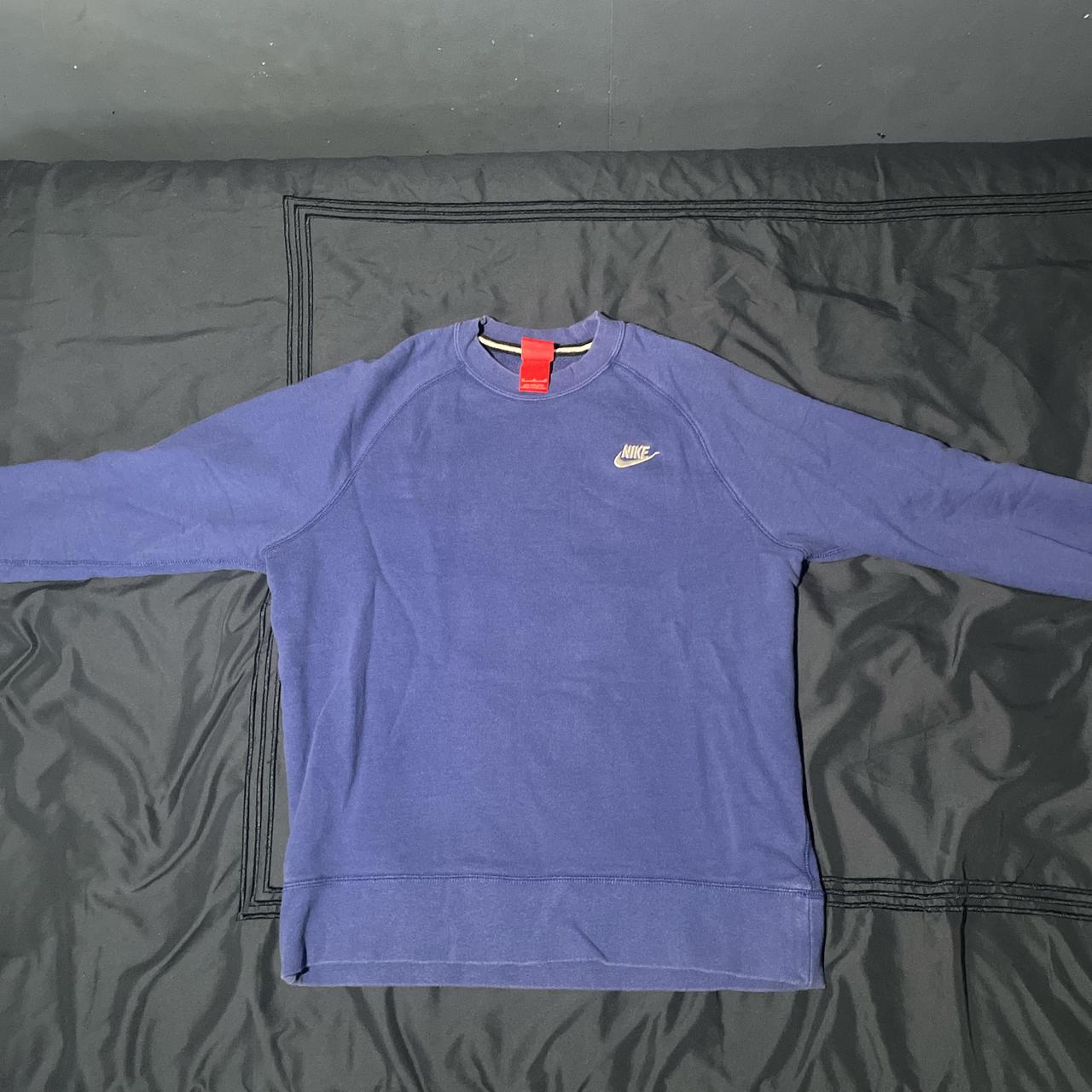 Nike blue crew neck Medium Might run small - Depop