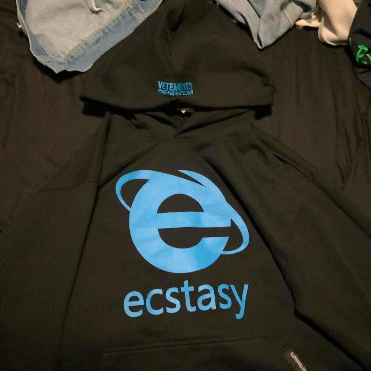 Vetements ecstasy hoodie Pretty worn M Open to offers | Depop
