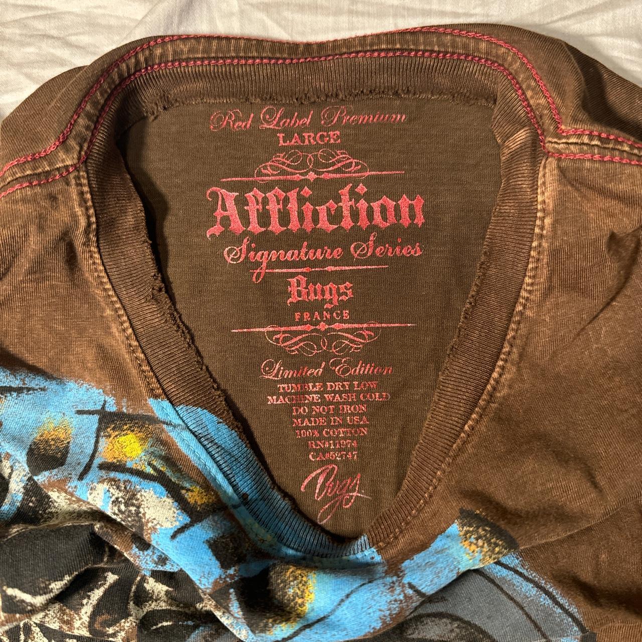 Affliction Rare red label premium from Bugs... - Depop