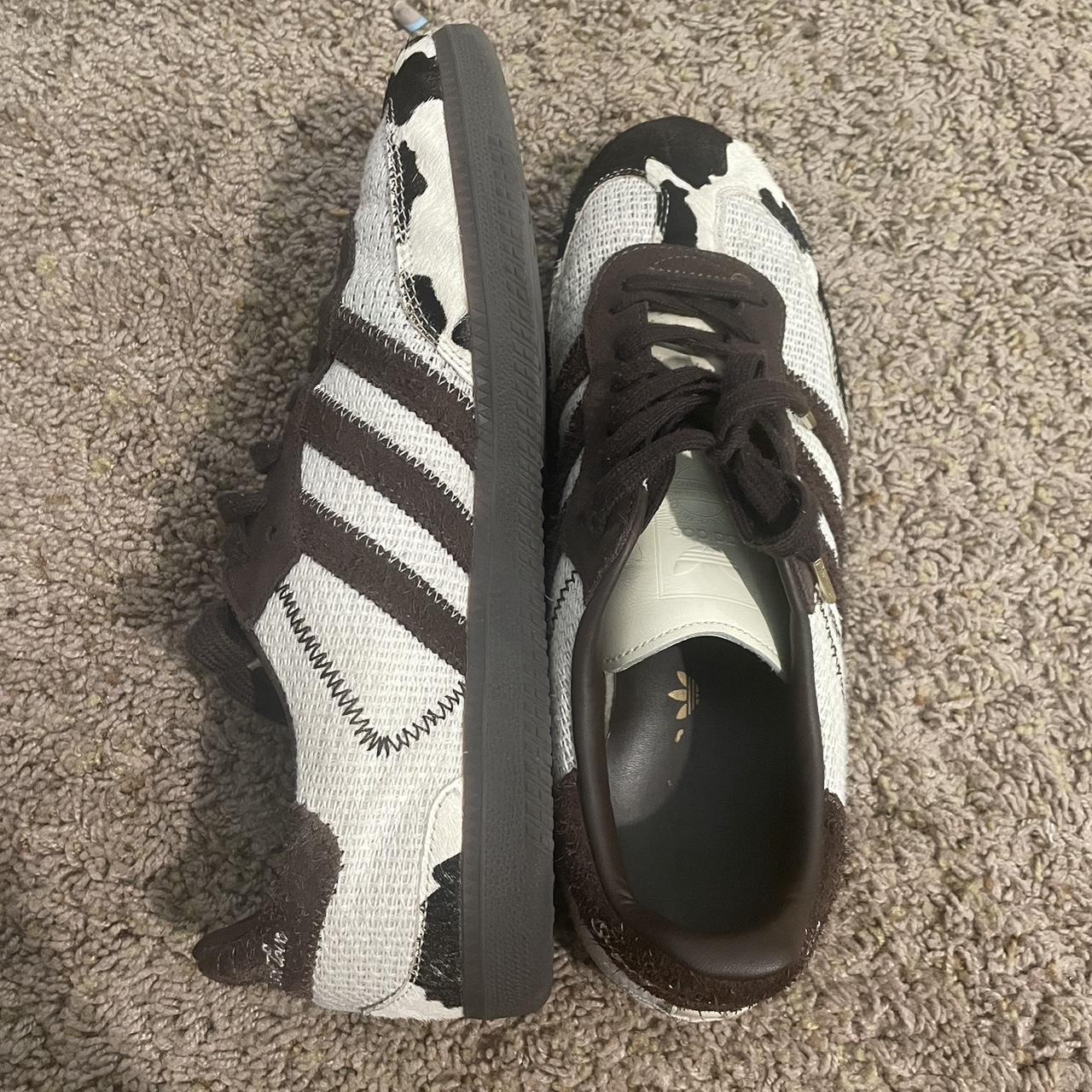 Notile X Adidas Cow Sambas Size: 11 — barely worn... - Depop