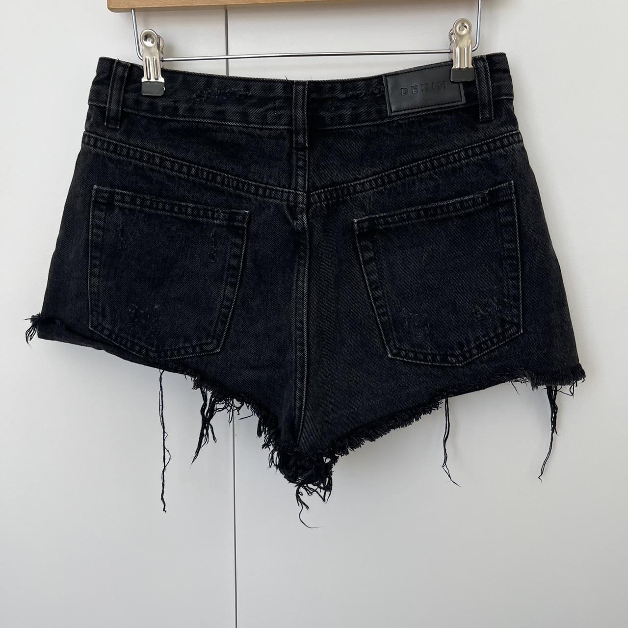 Glassons black denim shorts Size 10 Perfect for... - Depop