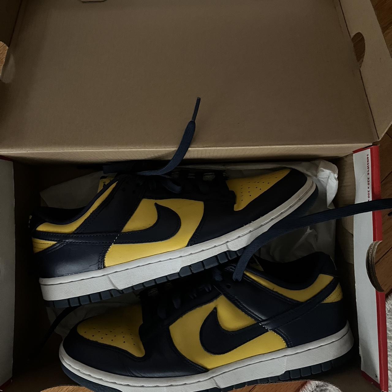 Michigan Dunks (Used authentic small signs of wear... - Depop