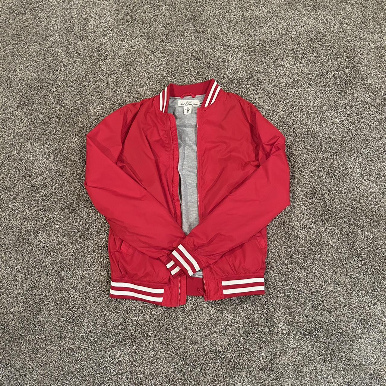 H&M Red windbreaker jacket. Men’s M. #h&m - Depop