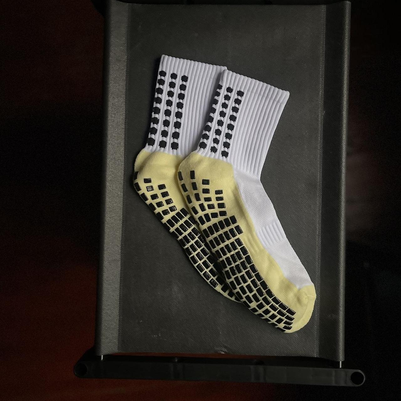 NEW White Grip socks. #soccer #gripsocks - Depop