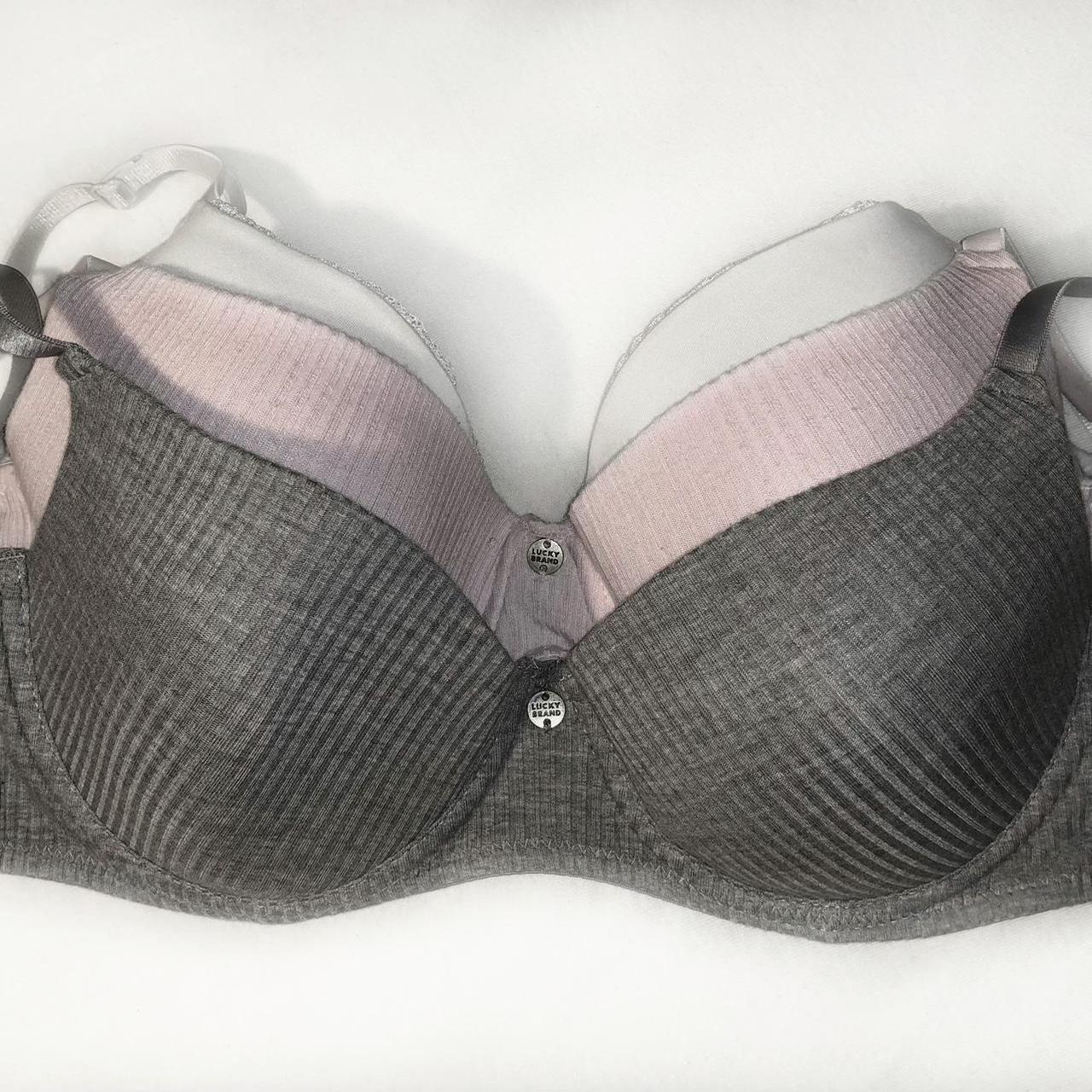 three cute bras ݁ 𐙚 ♡ all size 34b ♡ message me... - Depop