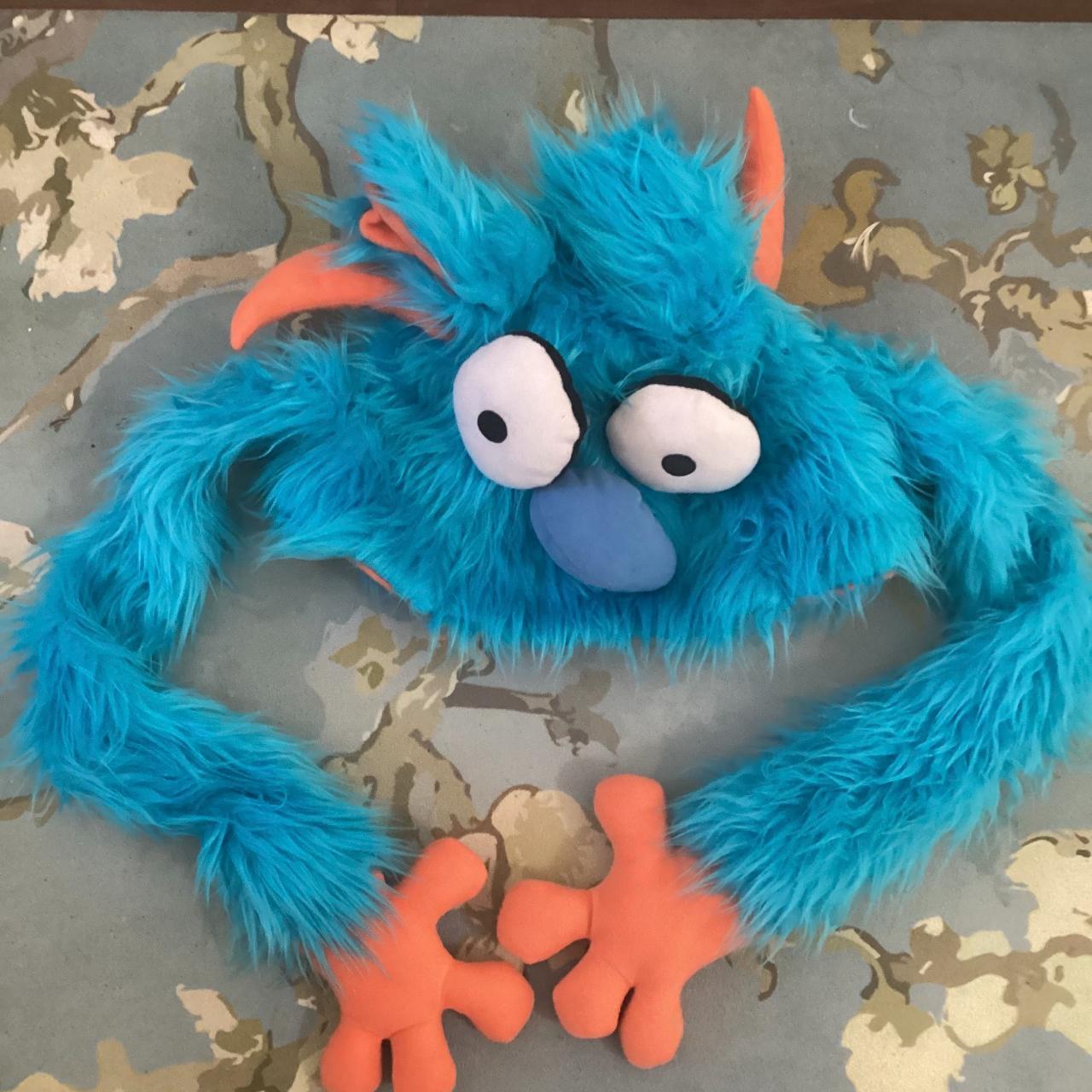 blue monster halloween hat'one size fits all - Depop