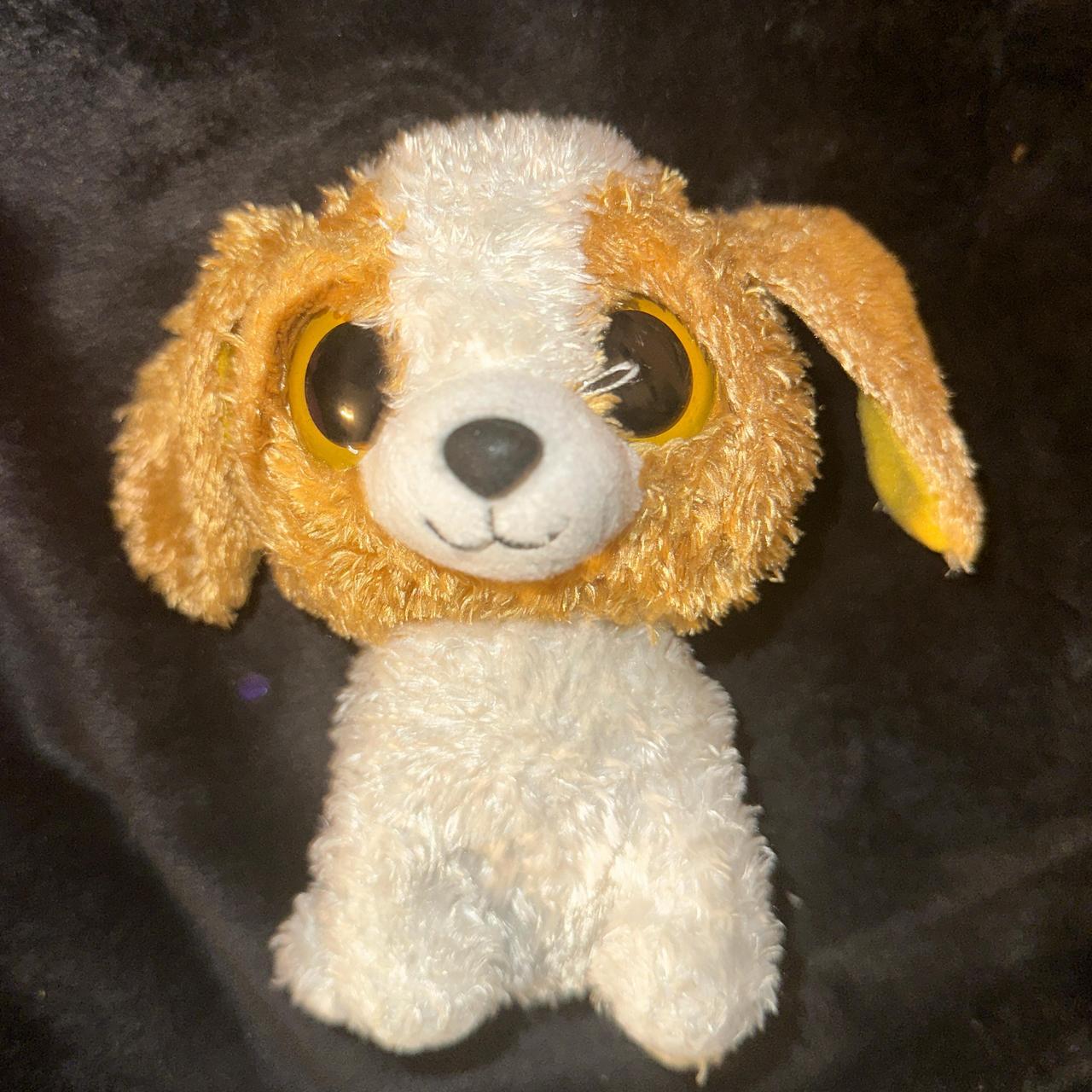 Tan and white Ty Beanie Boo dog plush toy #kidcore... | Depop