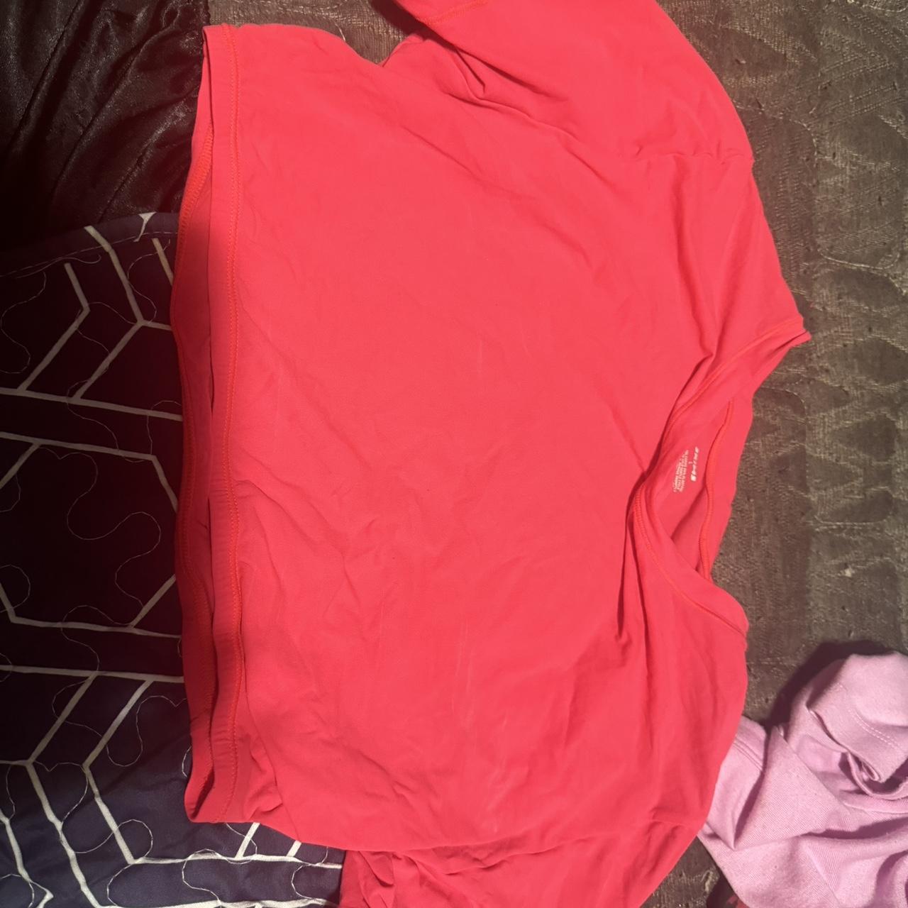 Bright pink skims top size large - Depop