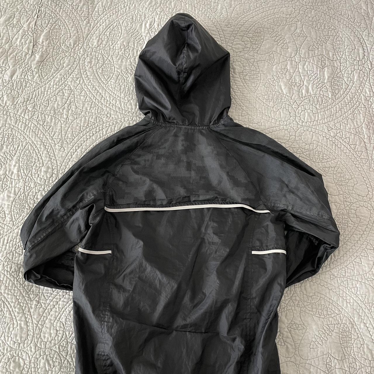 bcg Wind Breaker Black with silver highlights Size -... - Depop