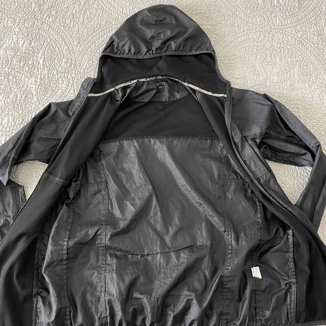 bcg Wind Breaker Black with silver highlights Size -... - Depop