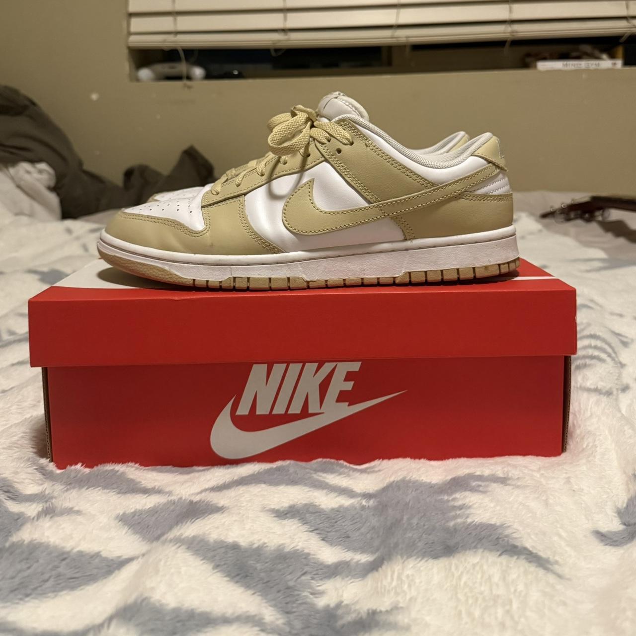 Nike dunks team gold | Depop