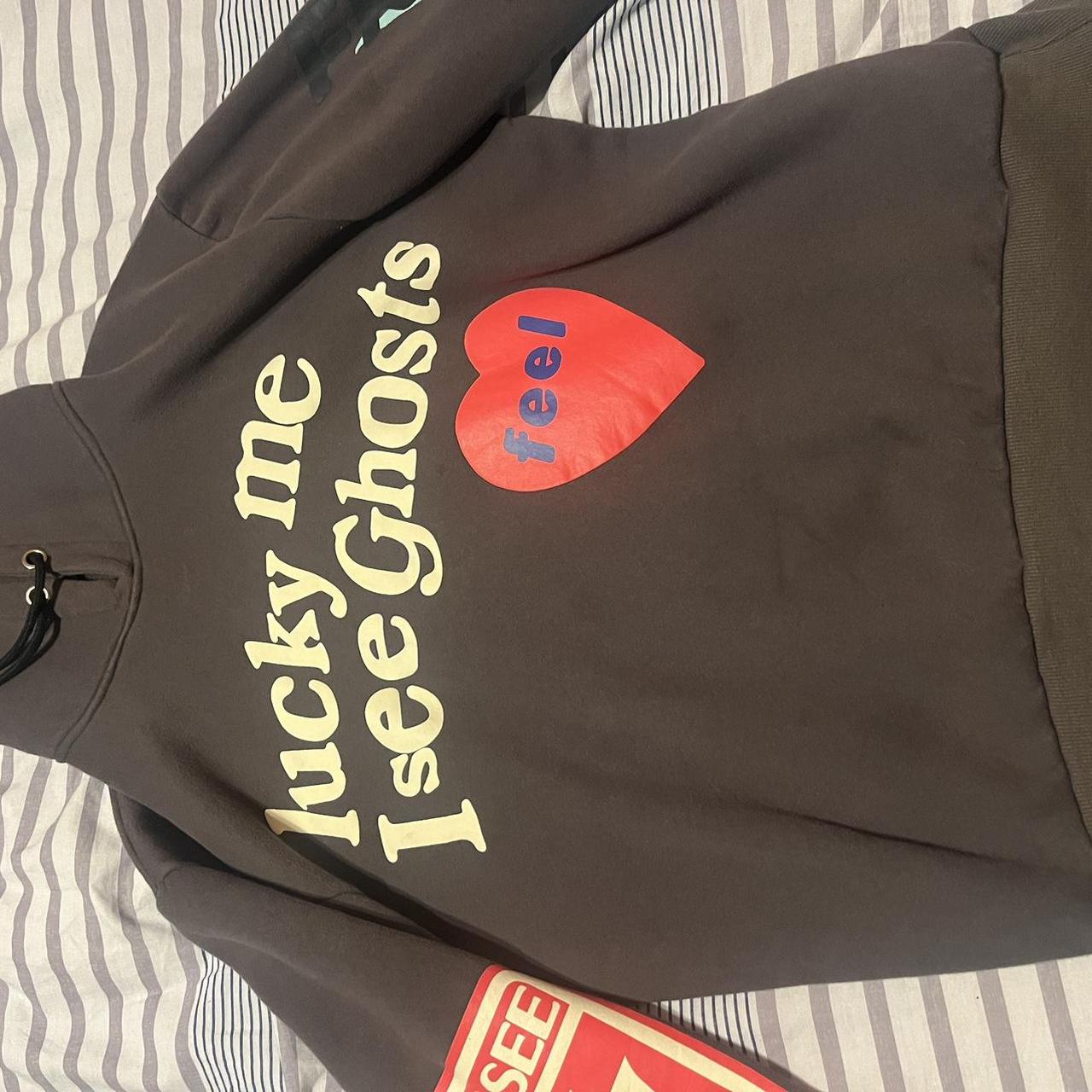 kanye west “lucky me i see ghosts” hoodie - Depop