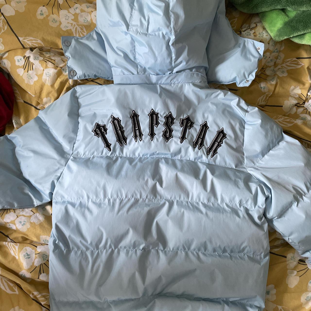 Baby Blue Iron Gate Trapstar Puffer (Real) - Depop