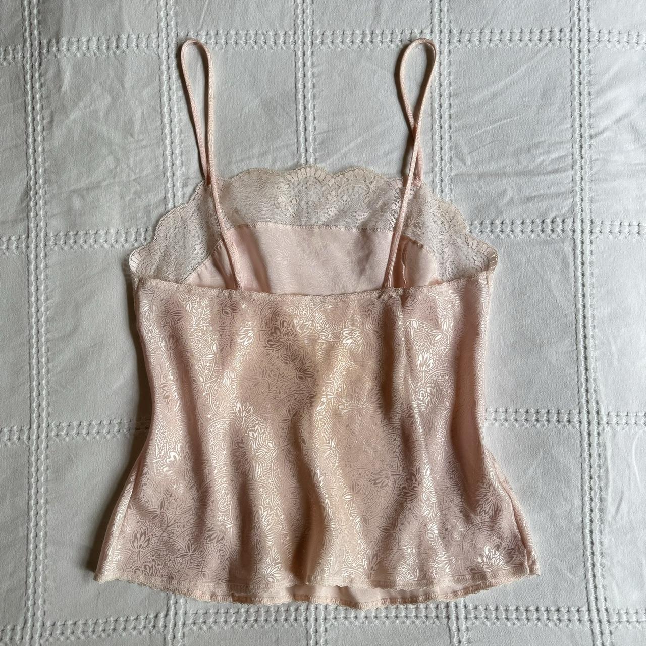 angelic pink lace trim cami 🪽so so cute - size s -... - Depop