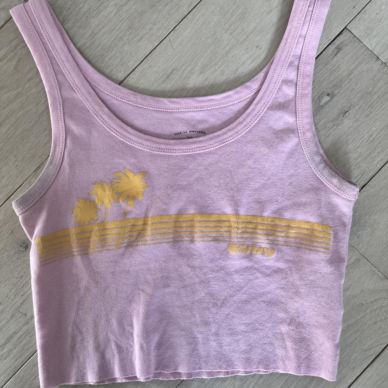 pacsun limited pink billabong summer tank top - Depop