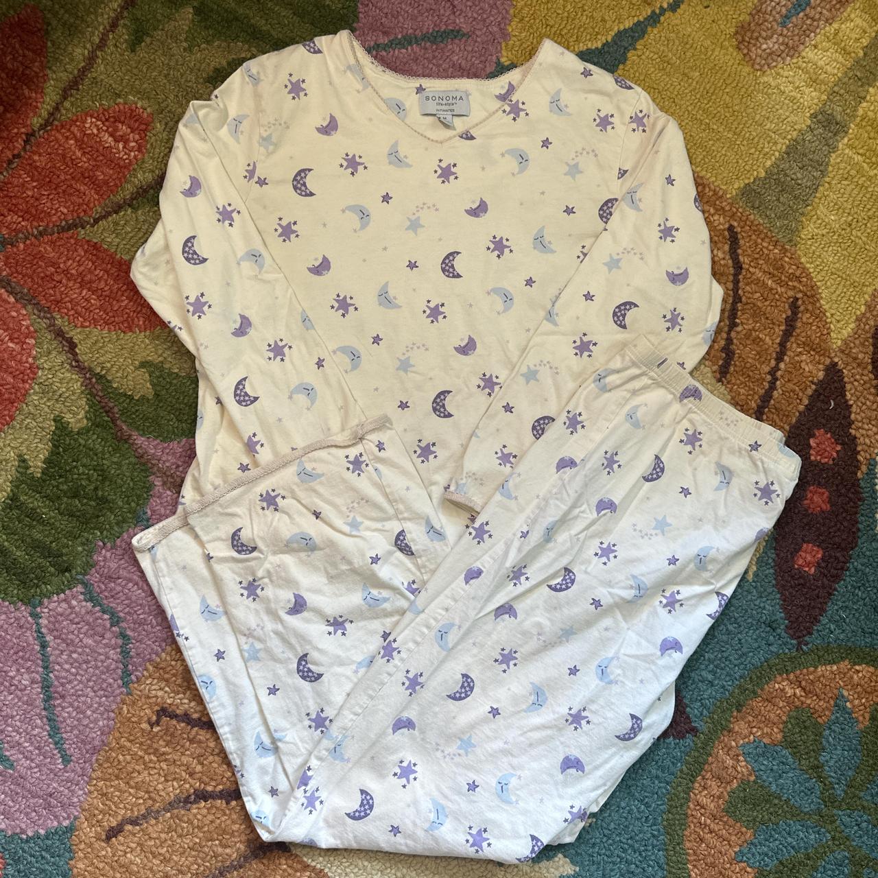 Sonoma sleeping moon print pajamas set - Depop