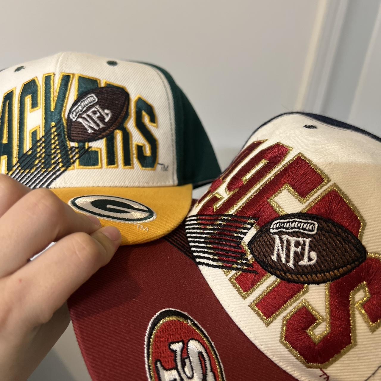 Vintage snapback hat Cap hat NFL Drew person 90s... - Depop